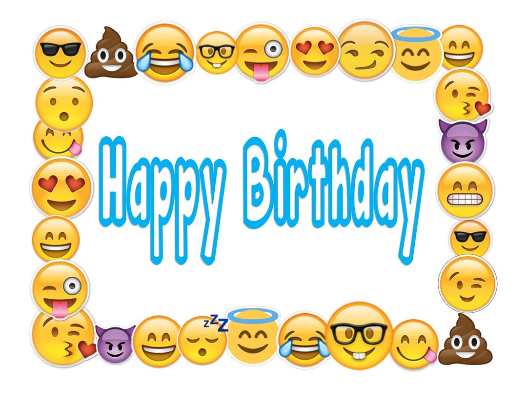 Edible Emoji Cake Topper - Etsy