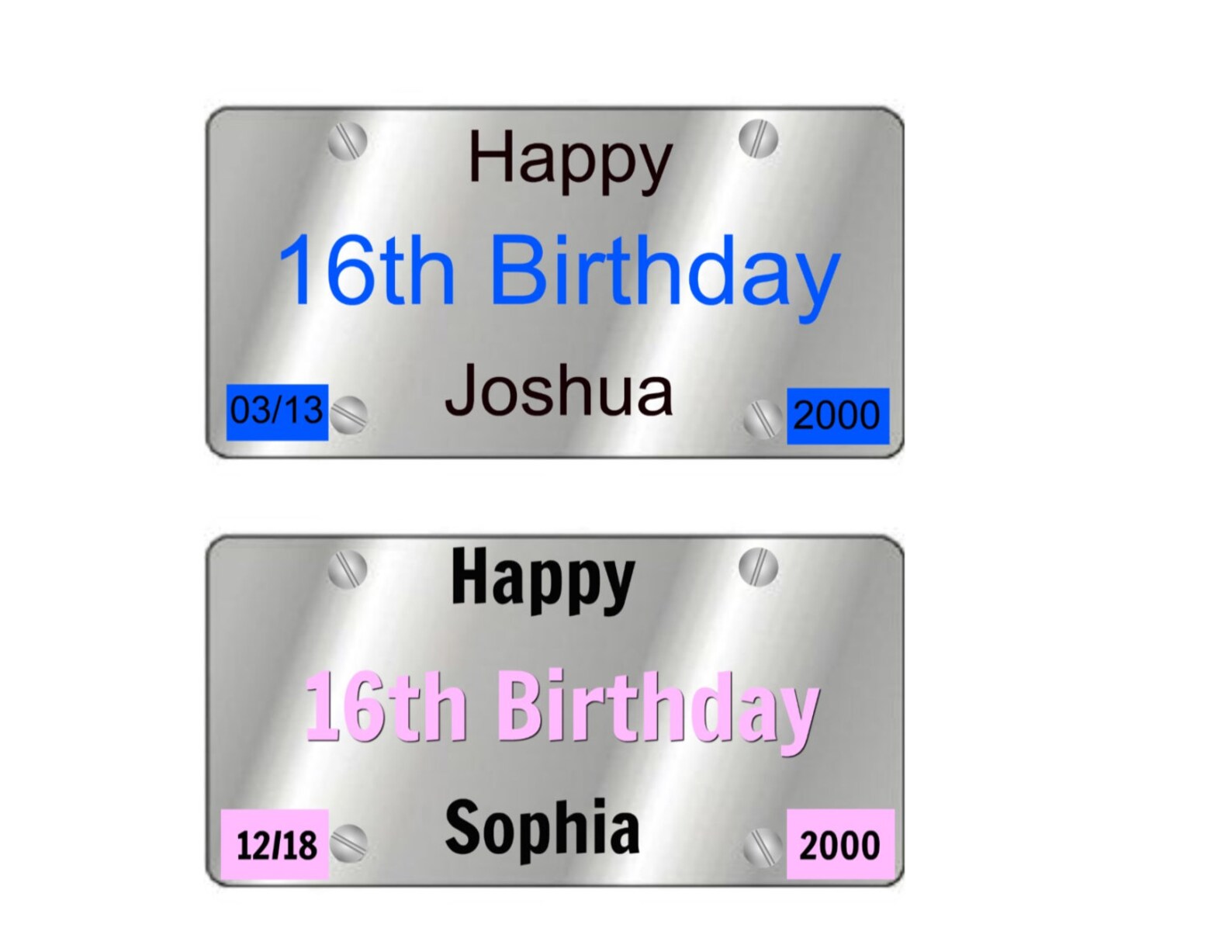 License Plate Edible Cake Topper - Etsy