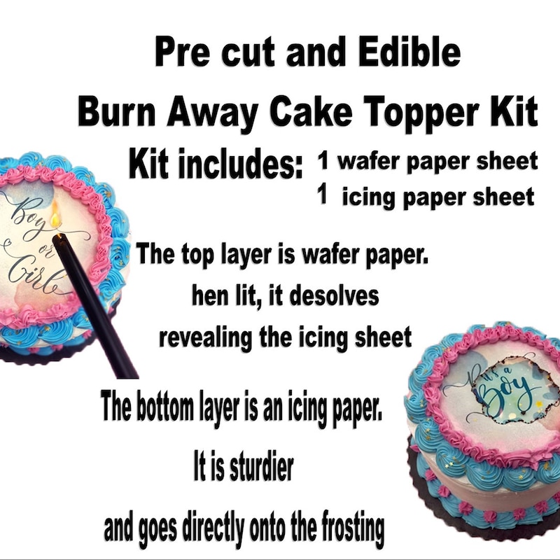 Cake Topper Gender Reveal - Etsy