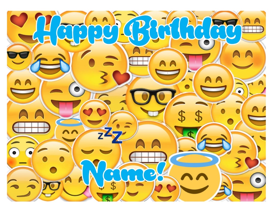 Edible Emoji Cake, Cupcake or Cookie Topper - Etsy