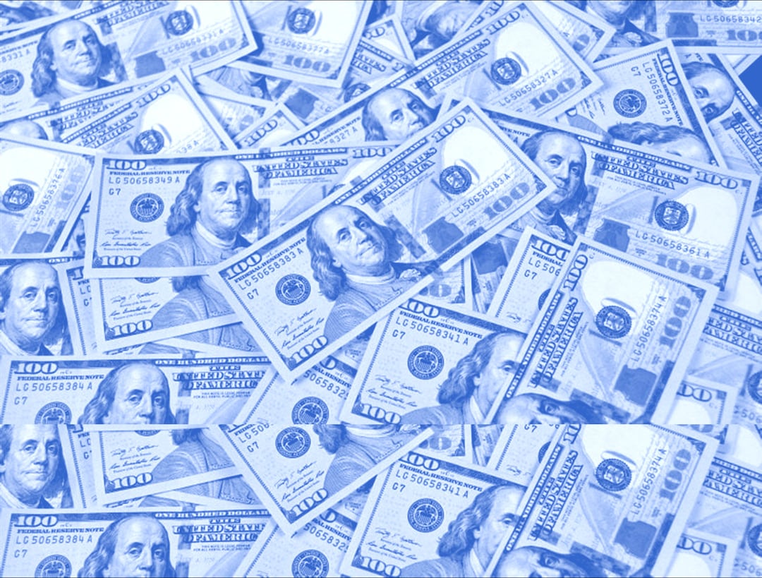 Blue Money Pile Edible Image - Etsy