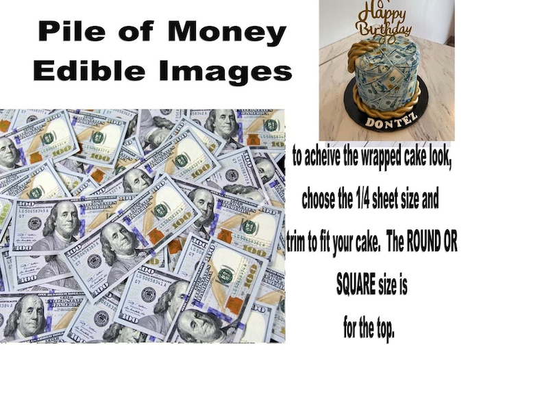Pile of Money Edible Images | Etsy
