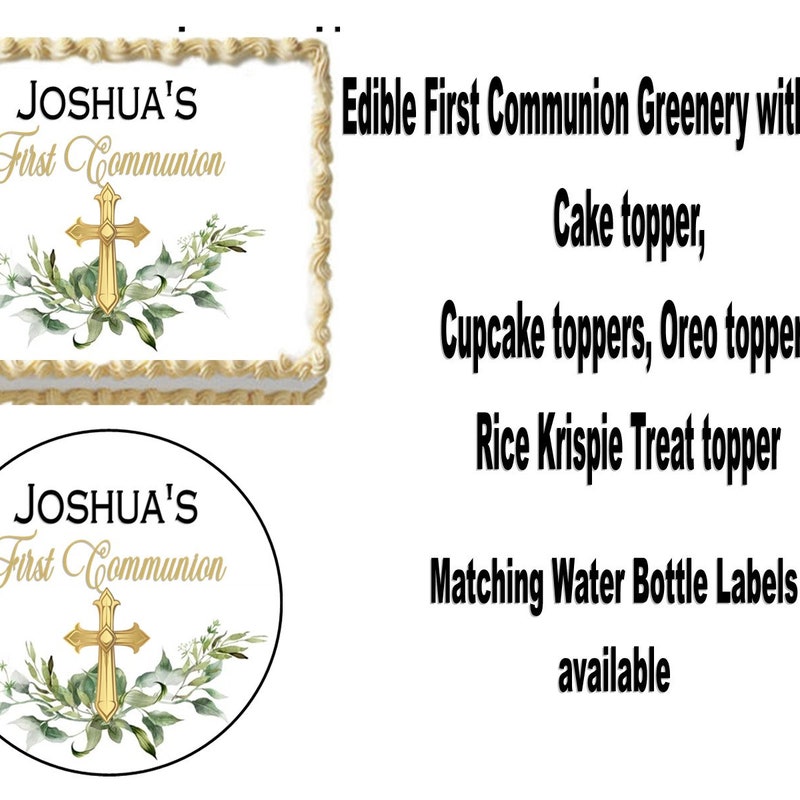 1st Communion Cake Topper - Etsy