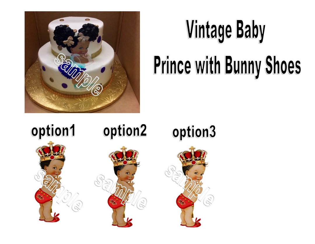 Pre Cut Baby Prince Edible Cake, Cookie, Cupcake Topper - Etsy