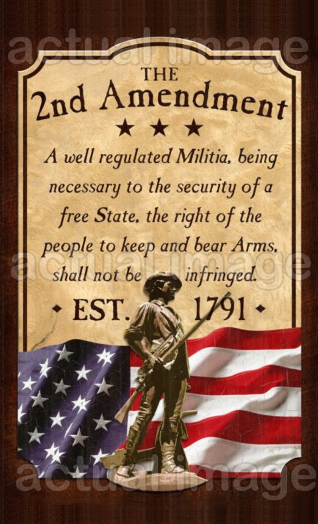 2nd Amendment Plaque Pen Blank - Etsy