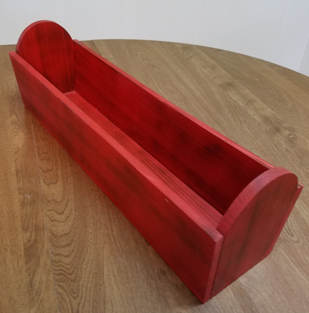 Red Stained Cedar Planter for Easter, Spring Plantings, Porch and Deck ...