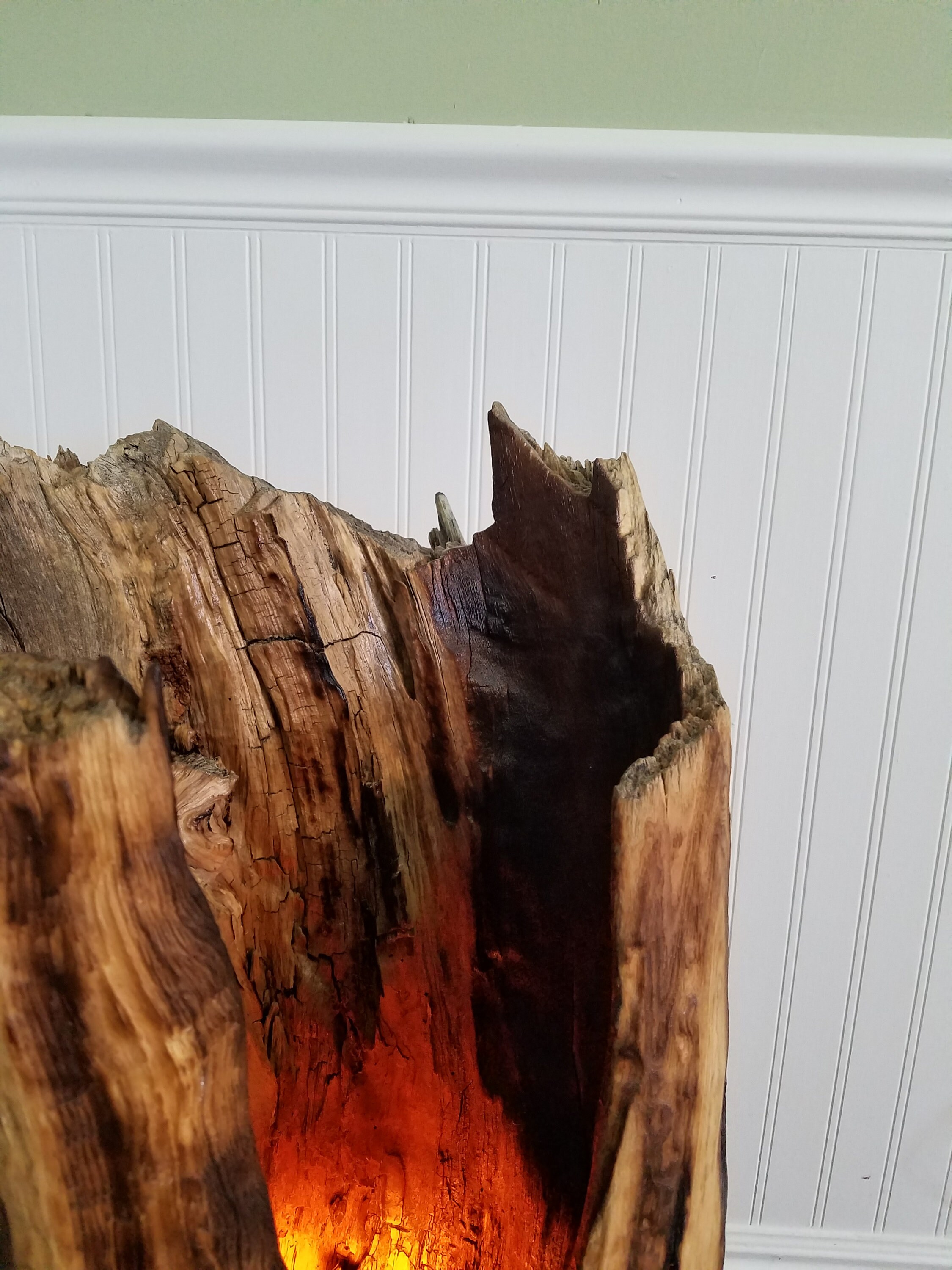 Flaming Log Lamp Country Holiday Fireplace Holiday Decor - Etsy