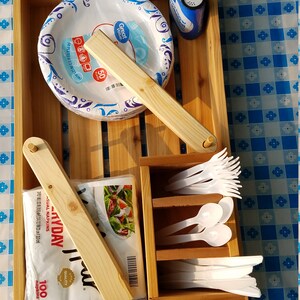 Picnic Tray, Camping Tray, Serving Tray, Picnic Caddy, Napkin Tray ...