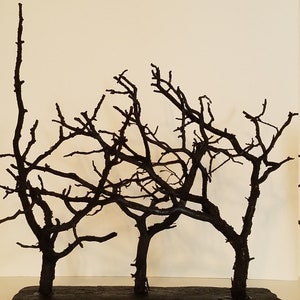 Halloween Centerpiece, Tabletop Trees, Spooky Centerpiece, Black Trees ...