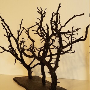 Halloween Centerpiece, Tabletop Trees, Spooky Centerpiece, Black Trees ...