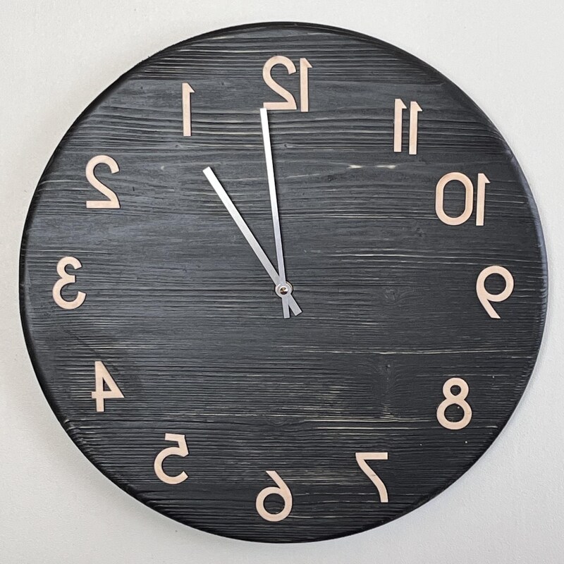 Reverse Clock - Etsy