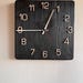 Square Wall Clock 30x30cm (11 3/4"x11 3/4"), Wooden Clock, Rustic Wall ...