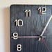 Square Wall Clock 30x30cm (11 3/4"x11 3/4"), Wooden Clock, Rustic Wall ...