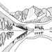 Aspen Maroon Bells Line Drawing Print - Etsy