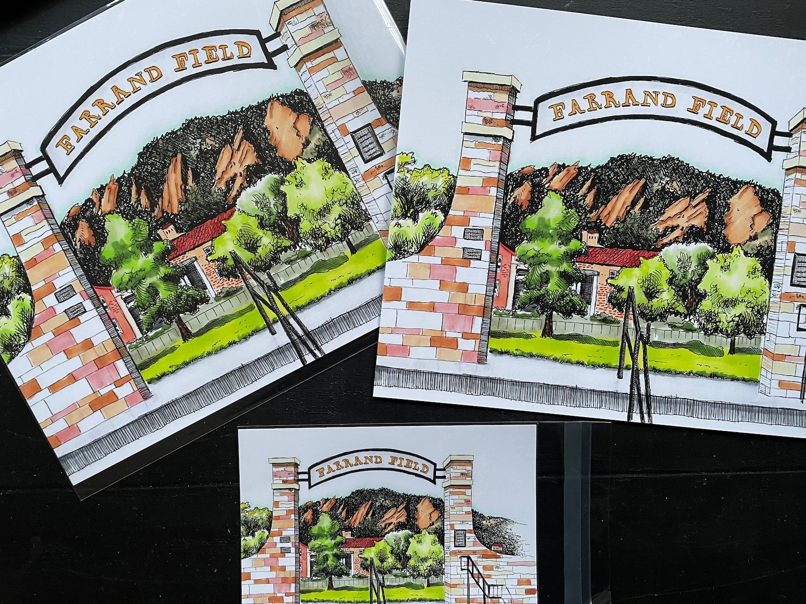 Farrand Field CU Boulder Flatirons Colorado Art Print - Etsy