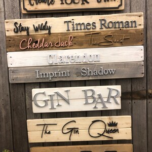 Custom Design Reclaimed Pallet Wood Distressed Sign - Etsy UK