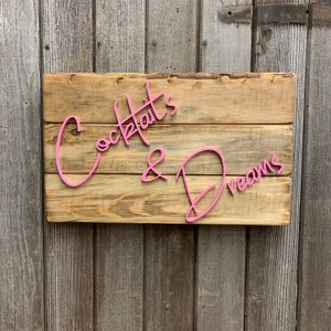 Custom Design Reclaimed Pallet Wood Distressed Sign - Etsy UK