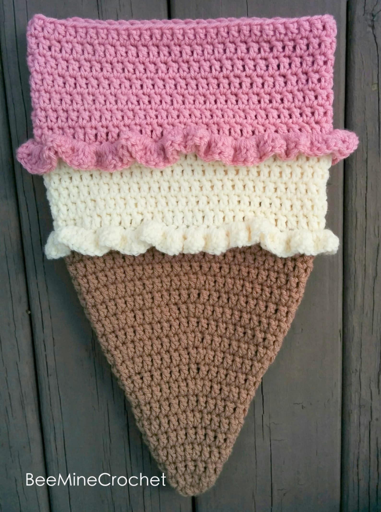 PATTERN/ Ice Cream Cone Newborn Cocoon/ Crochet / English US - Etsy