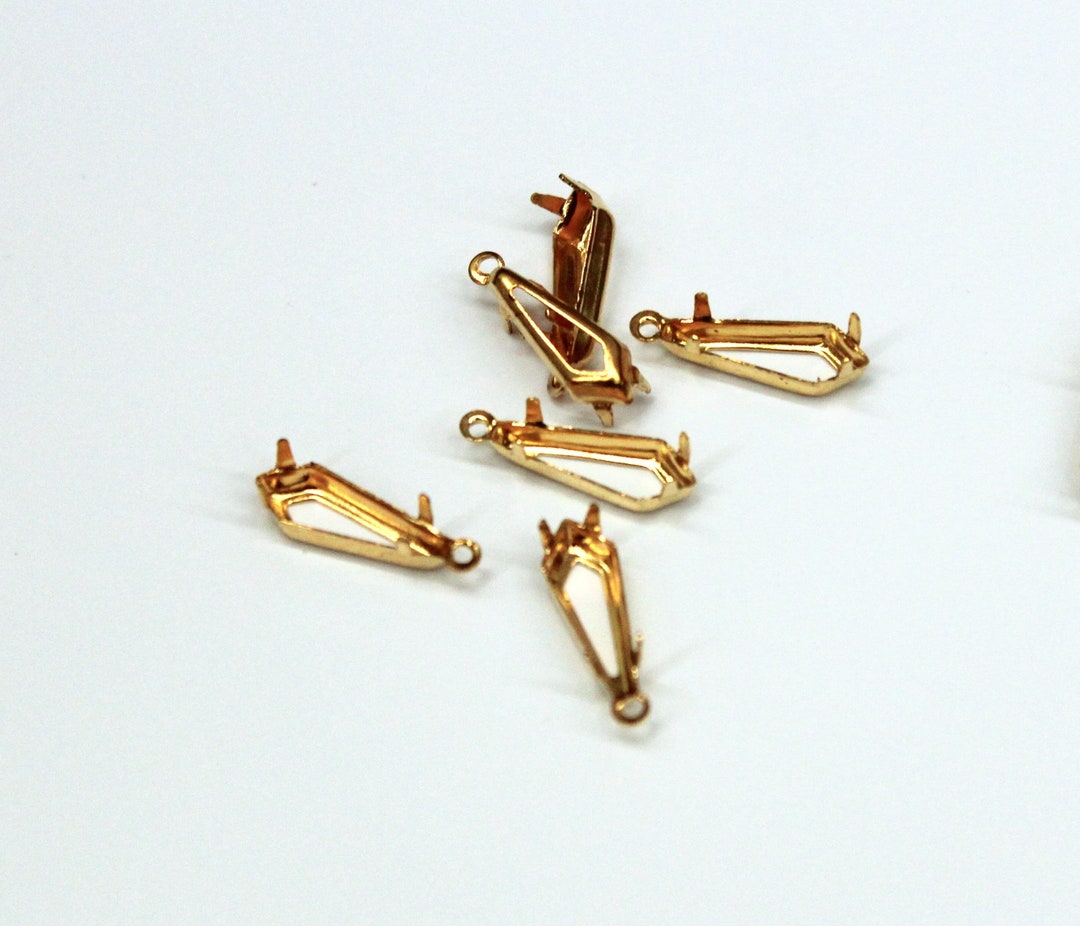14 Pieces Kite Pendant Settings Raw Brass Open Back 14x5mm - Etsy