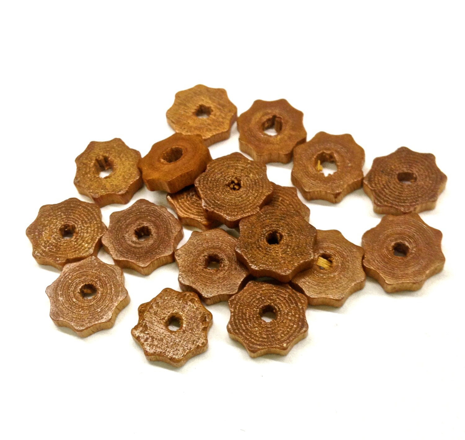 75 Pieces of Un-dyed Natural Wood Wheel/ Gear Bead - Etsy