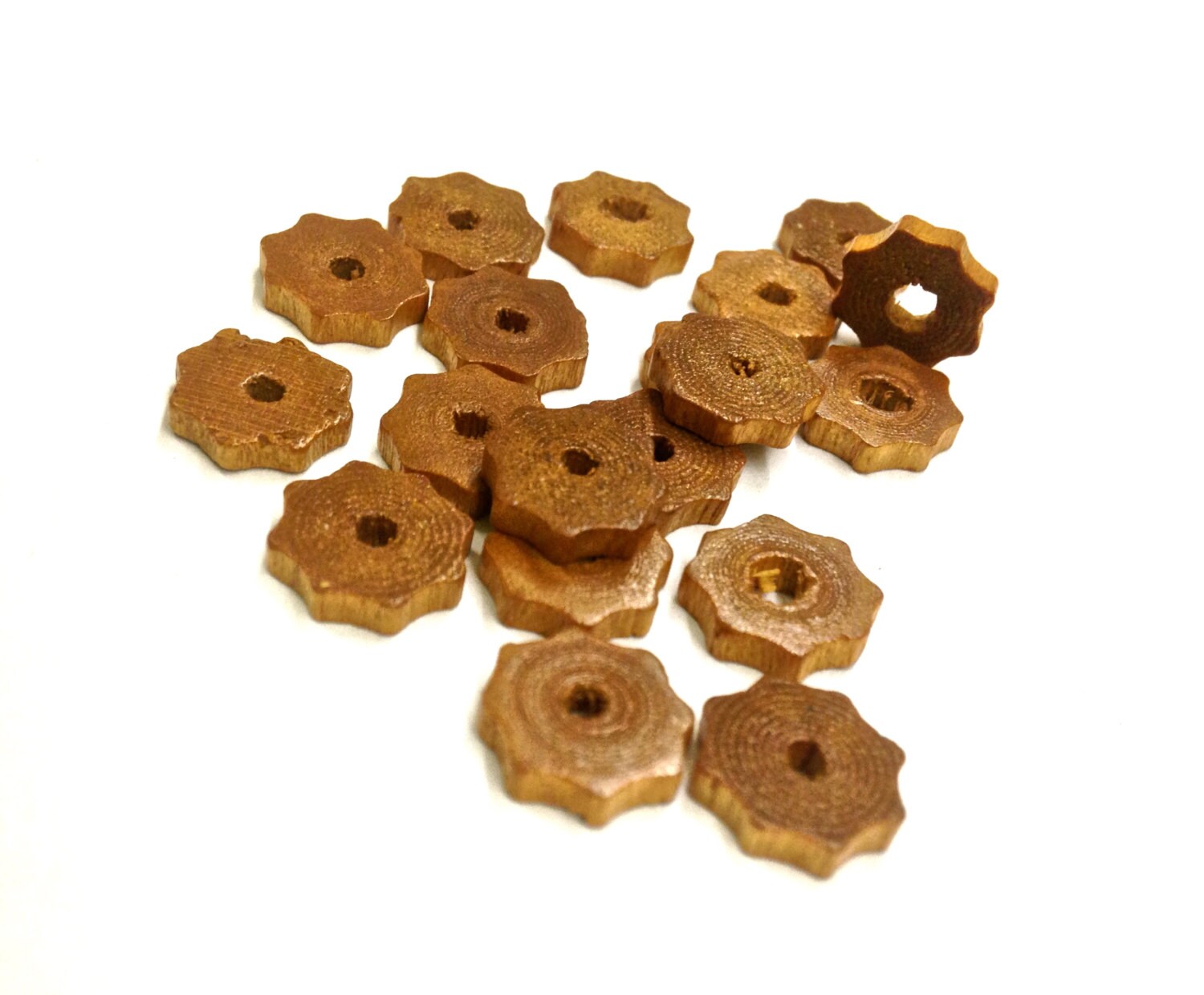 75 Pieces of Un-dyed Natural Wood Wheel/ Gear Bead - Etsy