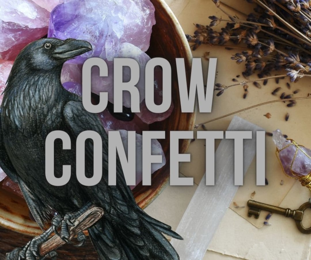 CROW CONFETTI - per Scoop - Tiktok - Lucky Dip - Crystal - Gemstone - Etsy