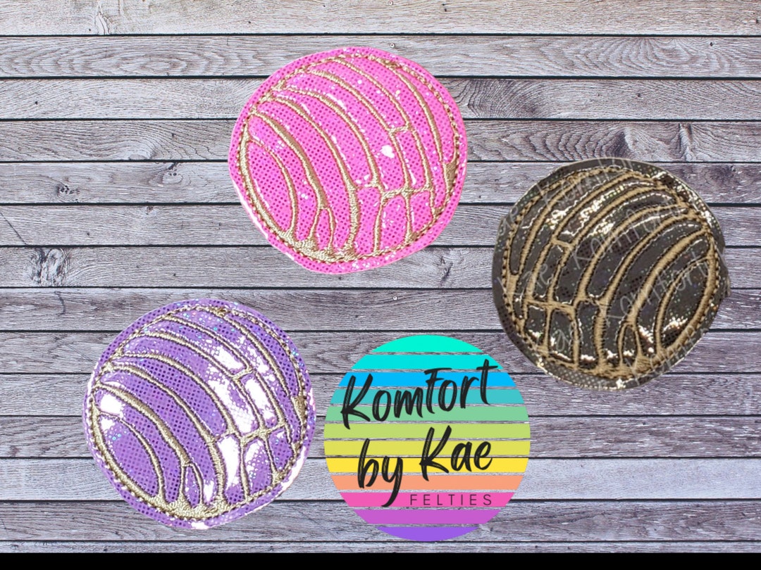 Concha Sweet Bread Felties * Felt Embellishments * Felt Applique * Hair ...