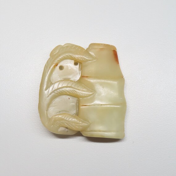 Antique Chinese Hand Carved Yellow Nephrite Jade Elep… - Gem