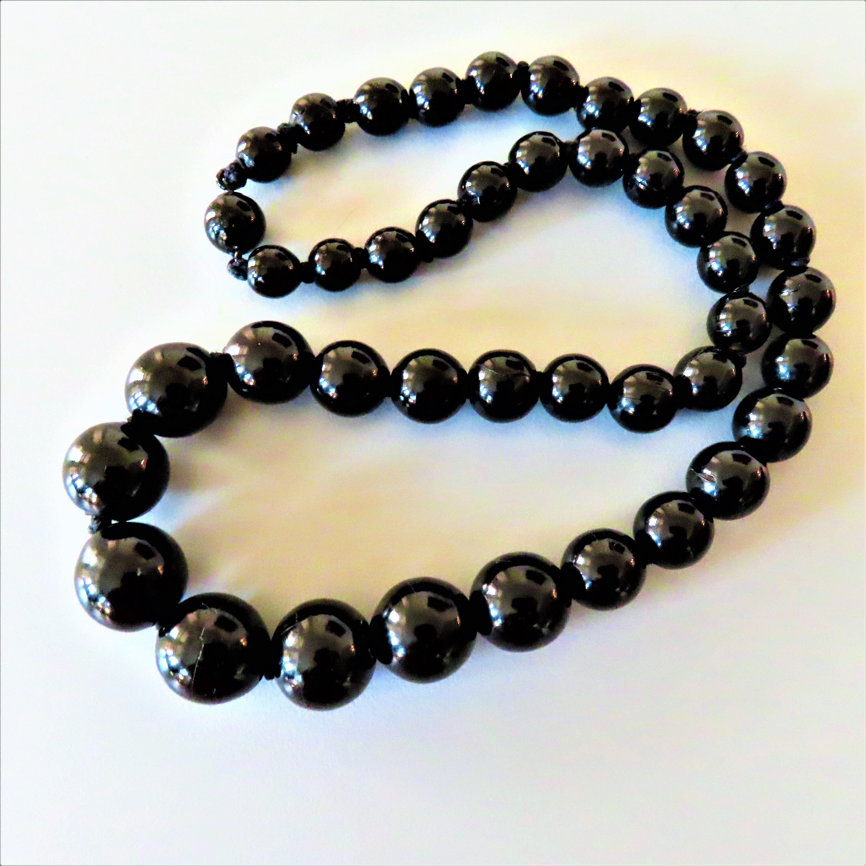 Antique Victorian Mourning 3/4" Diameter Whitby Jet Beads Mourning ...