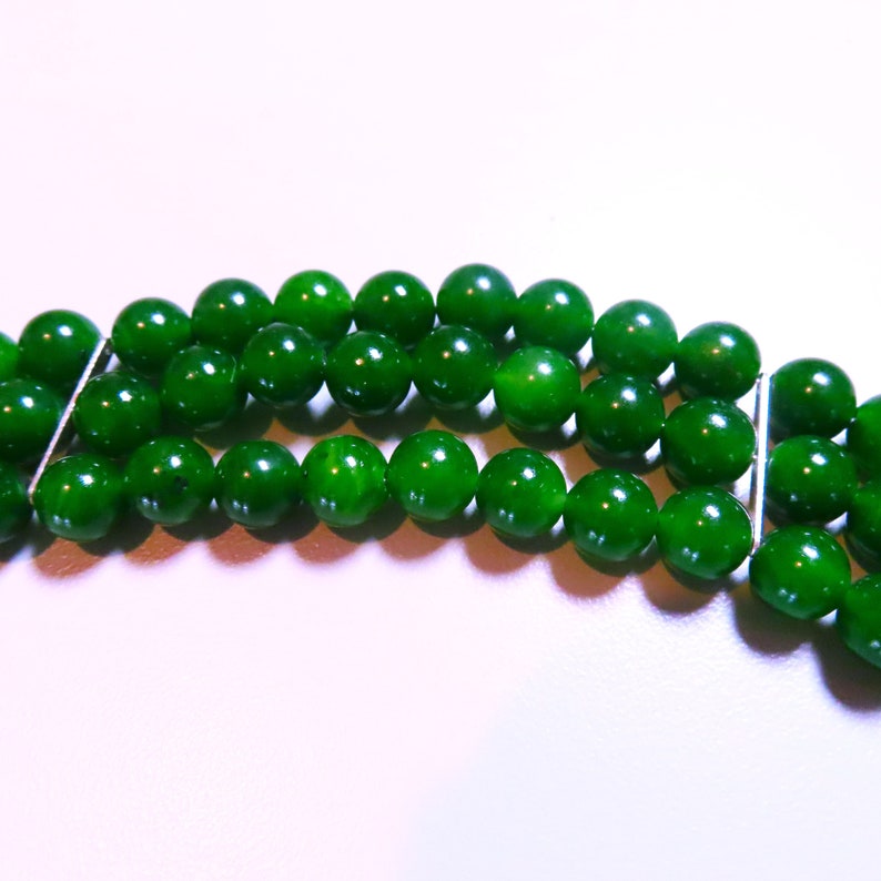 Genuine Green Nephrite Jade Multi Three Strand Bracelet Oxidized ...