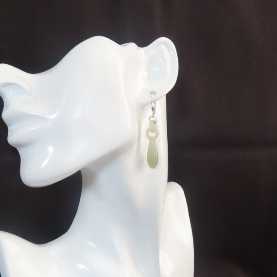 Vintage Chinese Carved Nephrite Jade Devil's Work Ste… - Gem