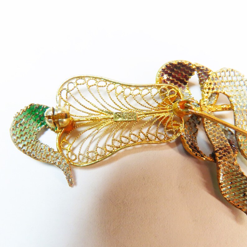 Vintage Chinese Enamel Carnelian Gold Vermeil Sterling Filigree Fan ...