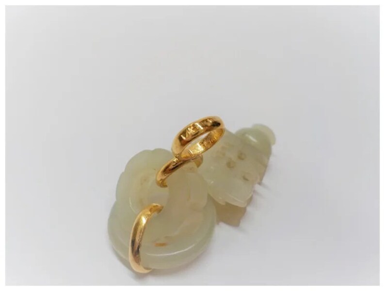 Antique Chinese White Nephrite Jade Devil's Work Pendant - Etsy