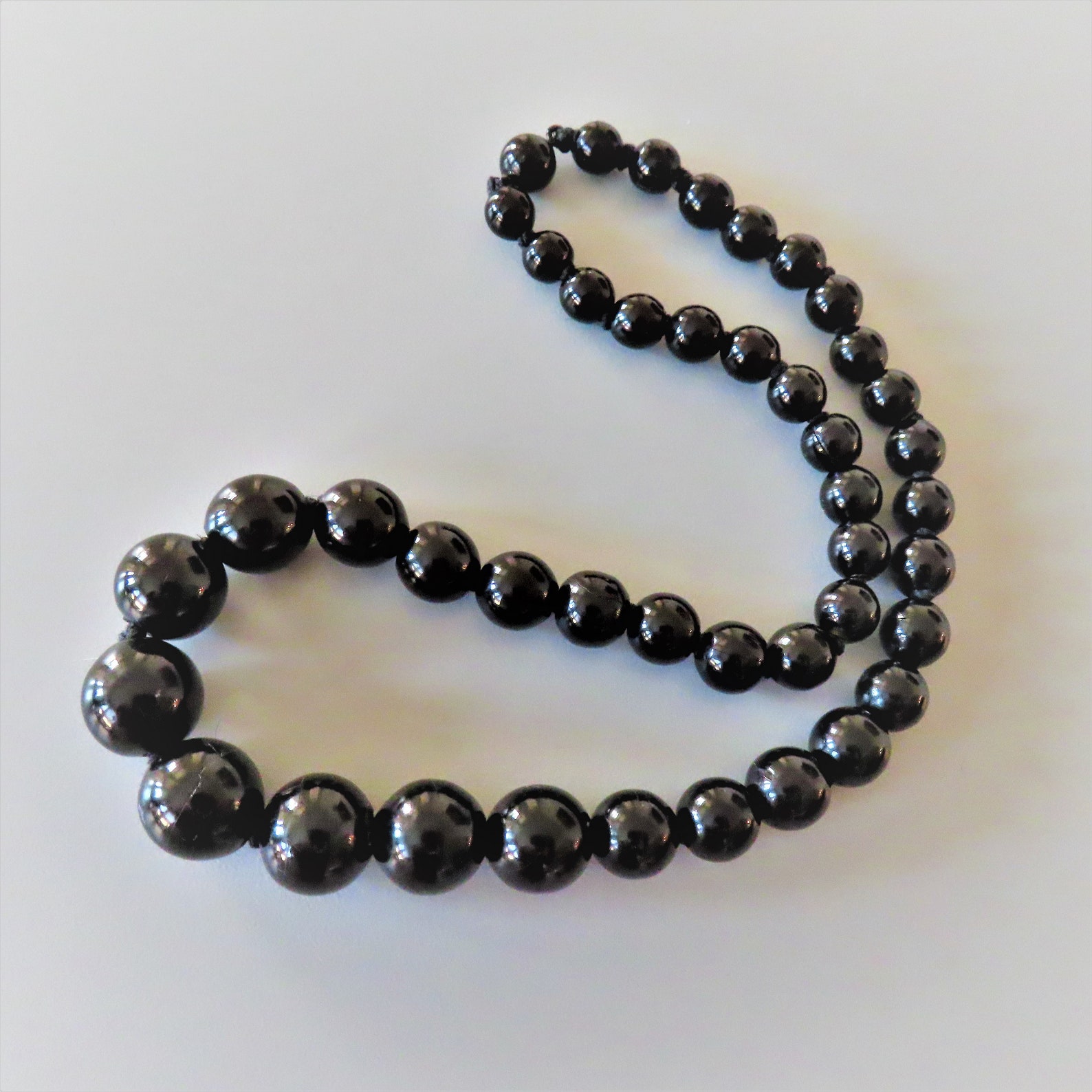 Antique Victorian Mourning 3/4 Diameter Whitby Jet Beads Mourning ...