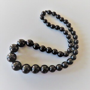 Antique Victorian Mourning 3/4" Diameter Whitby Jet Beads Mourning ...
