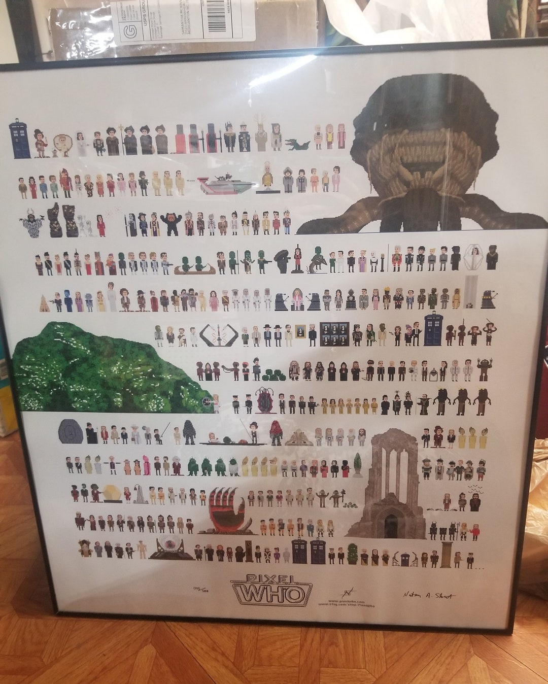 Pixelwho: Part 2 of the 4th Doctor Set Poster, Includes Frame - Etsy