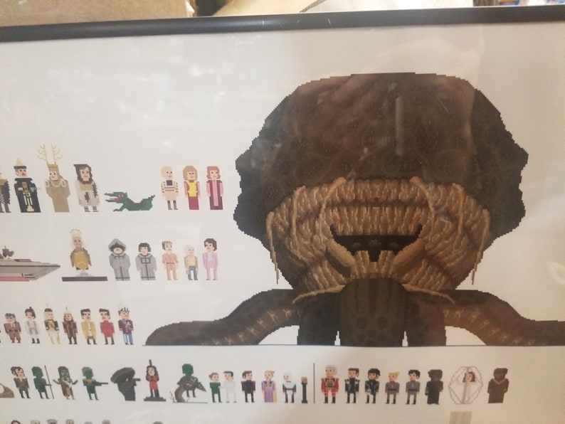 Pixelwho: Part 2 of the 4th Doctor Set Poster, Includes Frame - Etsy