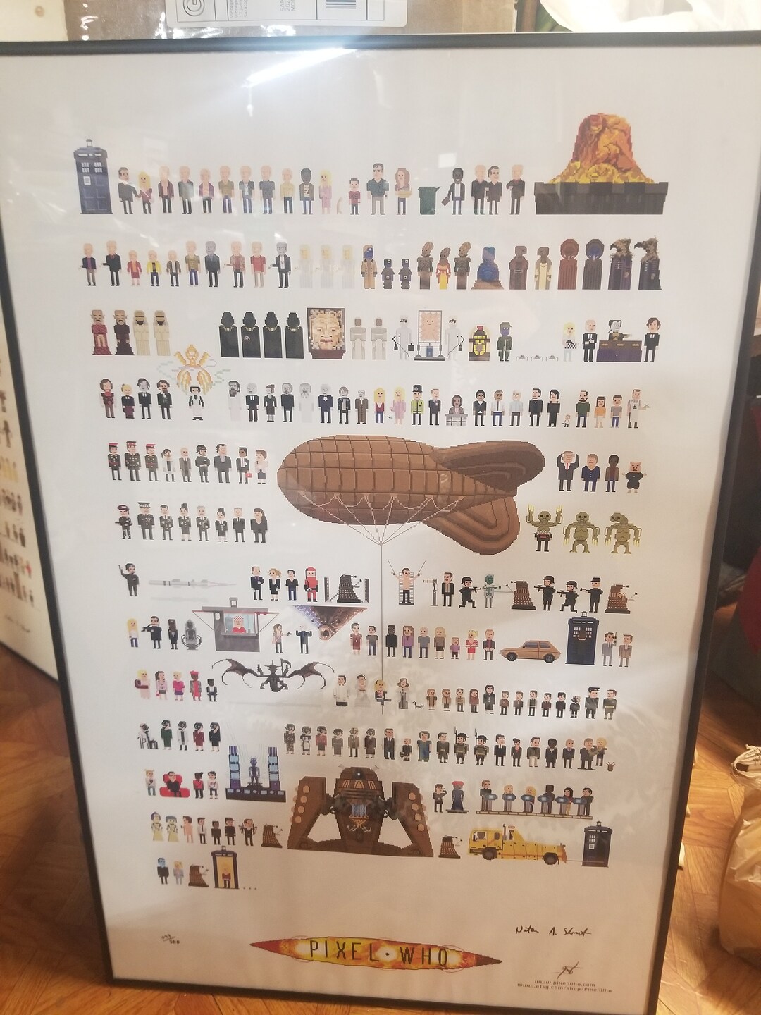 Pixelwho 9th Doctor Who Poster Signed - Etsy