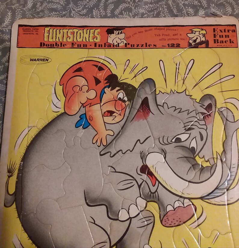 1976 Flintstones Inlaid Puzzle - Etsy