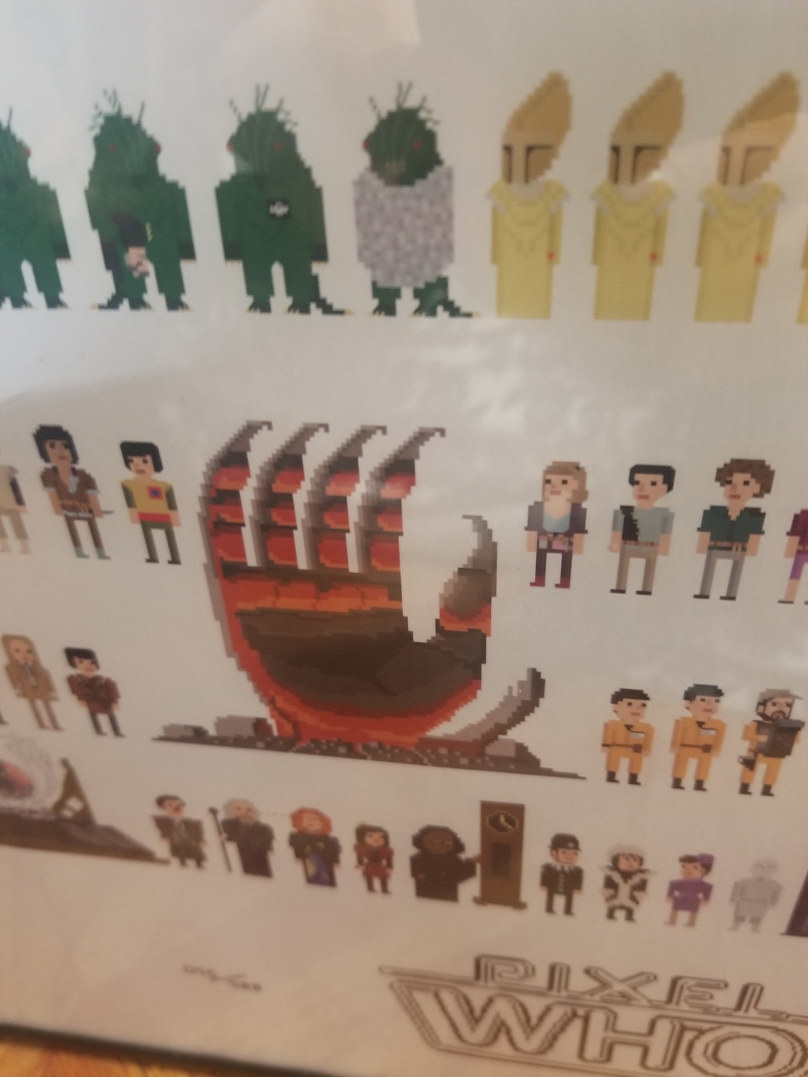 Pixelwho: Part 2 of the 4th Doctor Set Poster, Includes Frame - Etsy