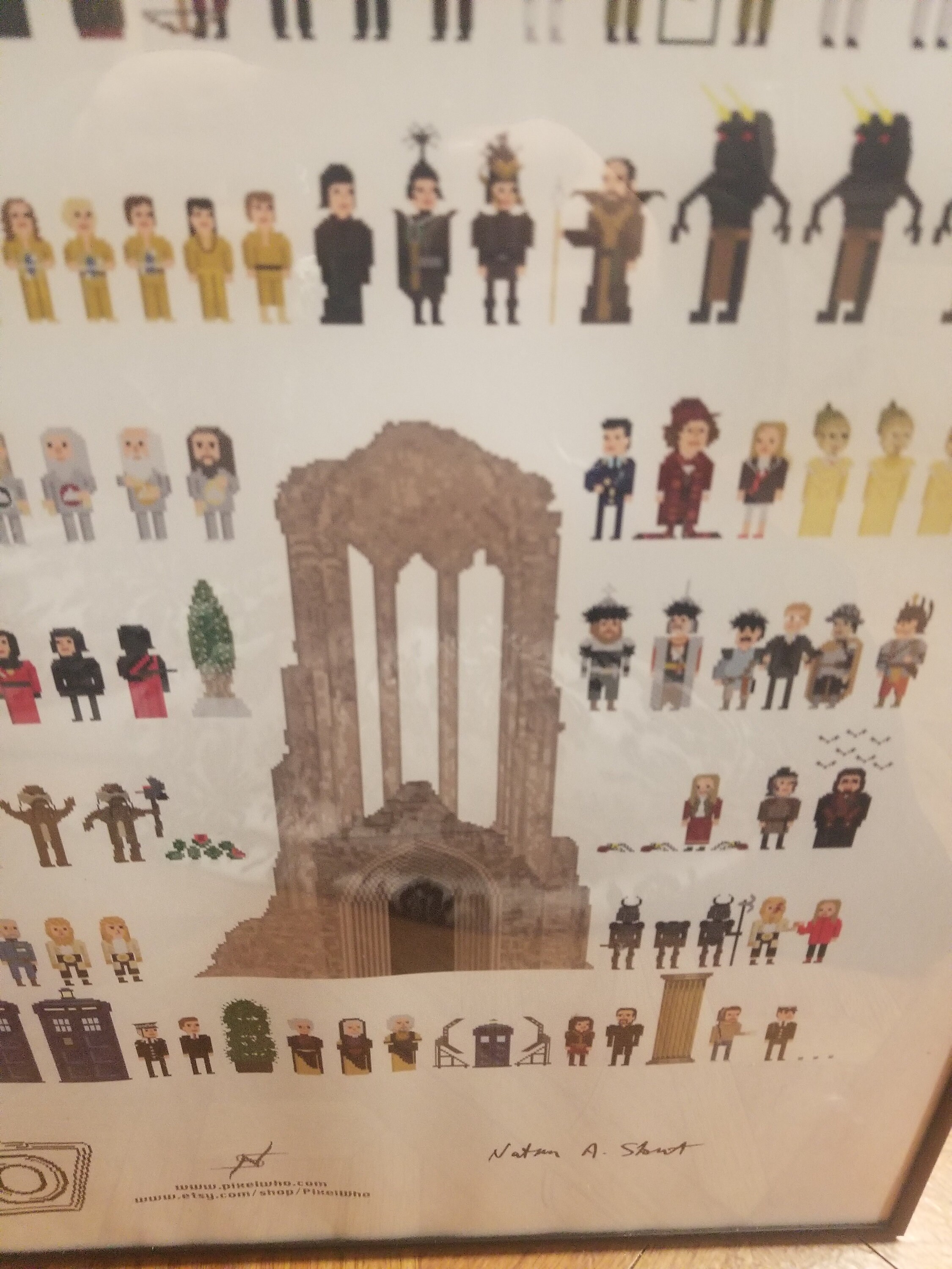 Pixelwho: Part 2 of the 4th Doctor Set Poster, Includes Frame - Etsy