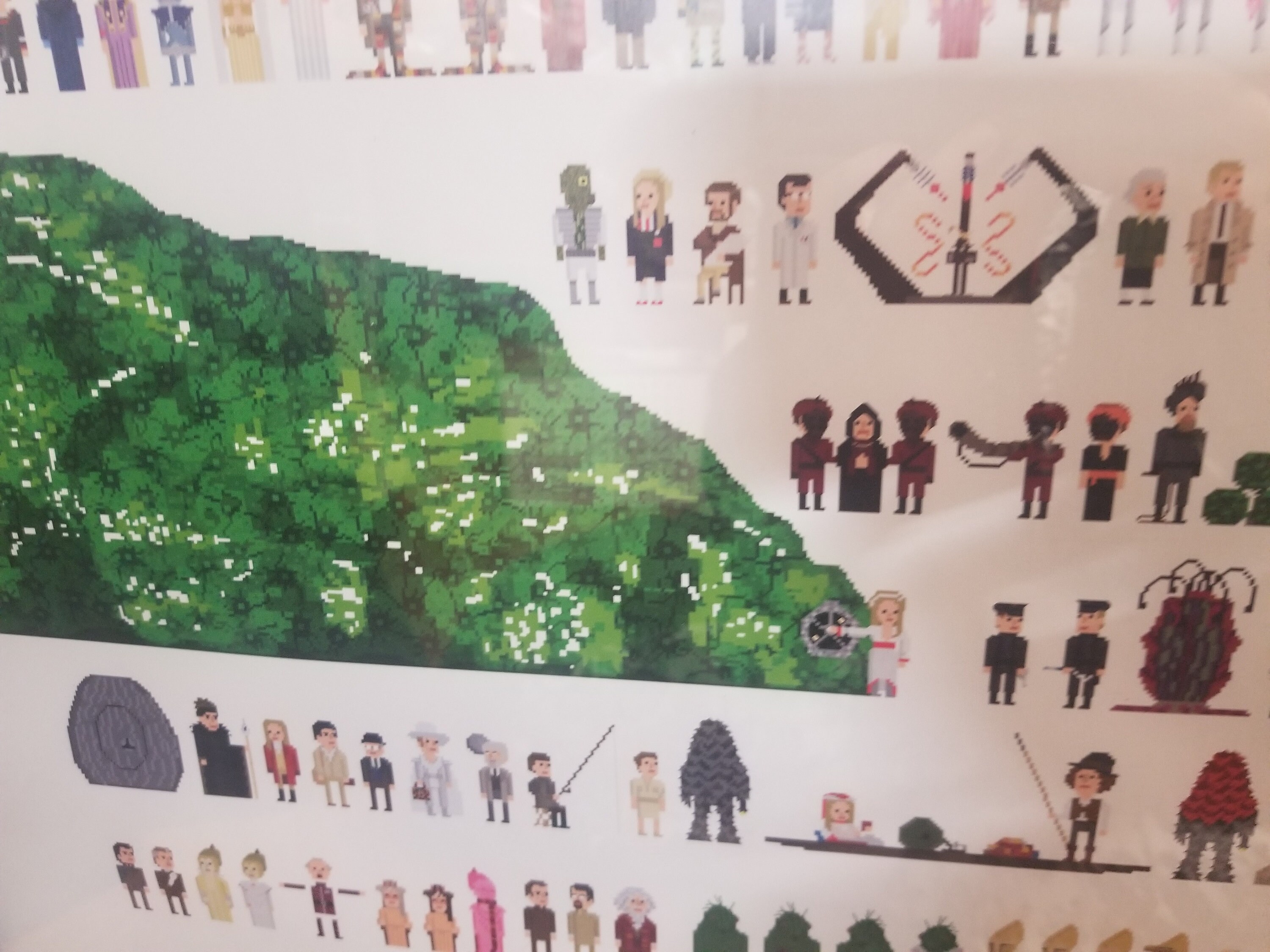 Pixelwho: Part 2 of the 4th Doctor Set Poster, Includes Frame - Etsy