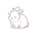 Cute White Bunny Sticker - Etsy