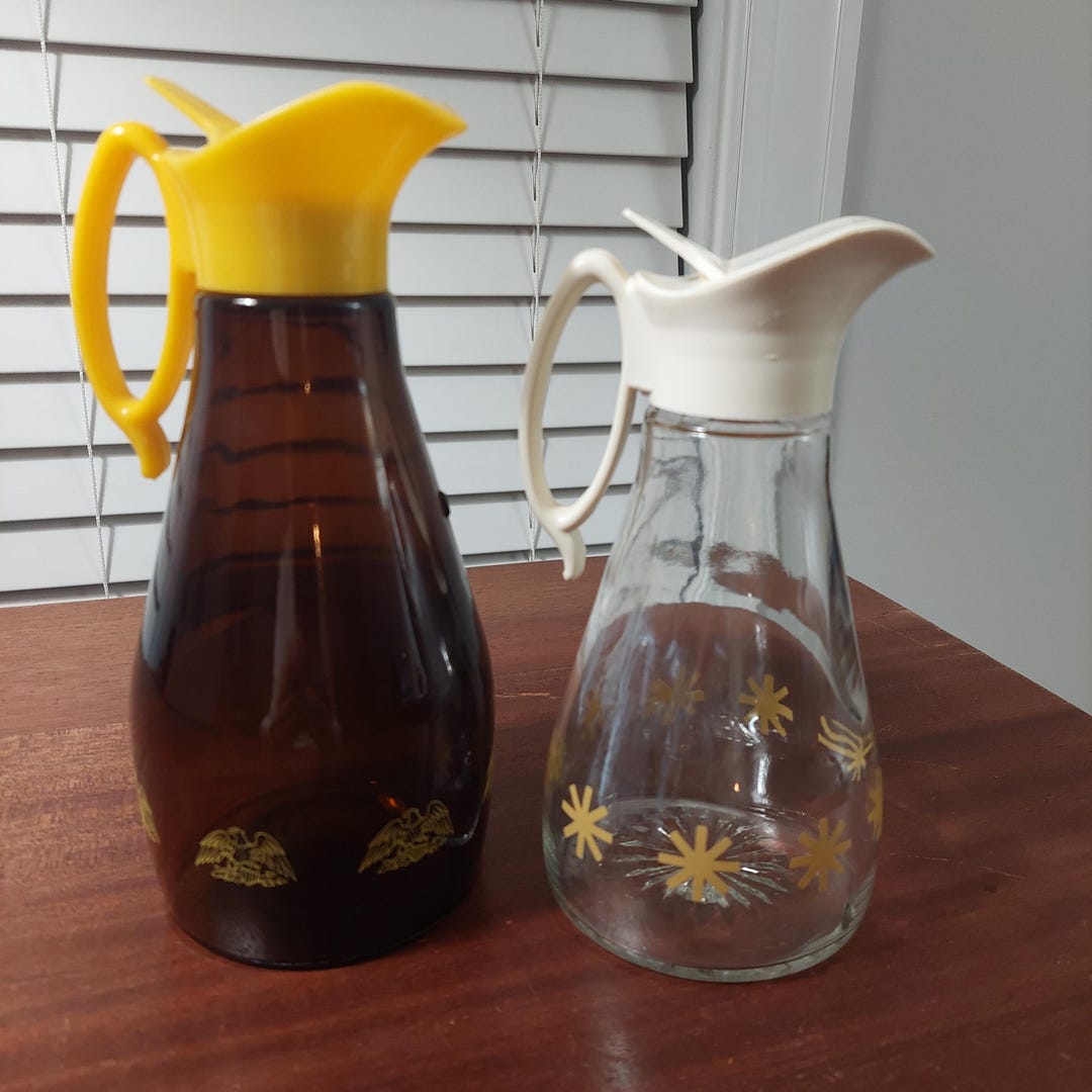 One Vintage Log Cabin Syrup Dispenser - Etsy