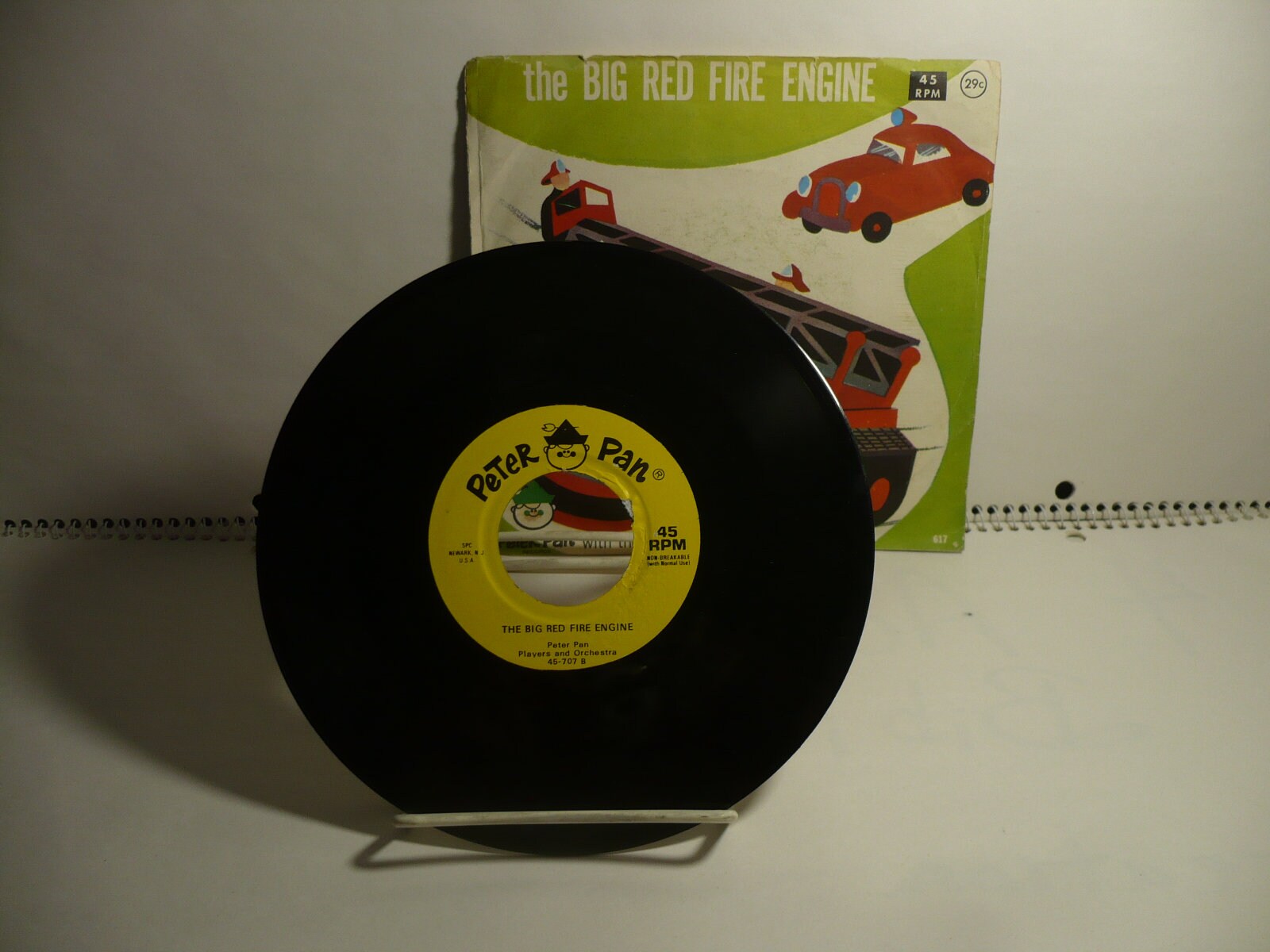 45 RPM Record the Big Red Fire Engine - Etsy