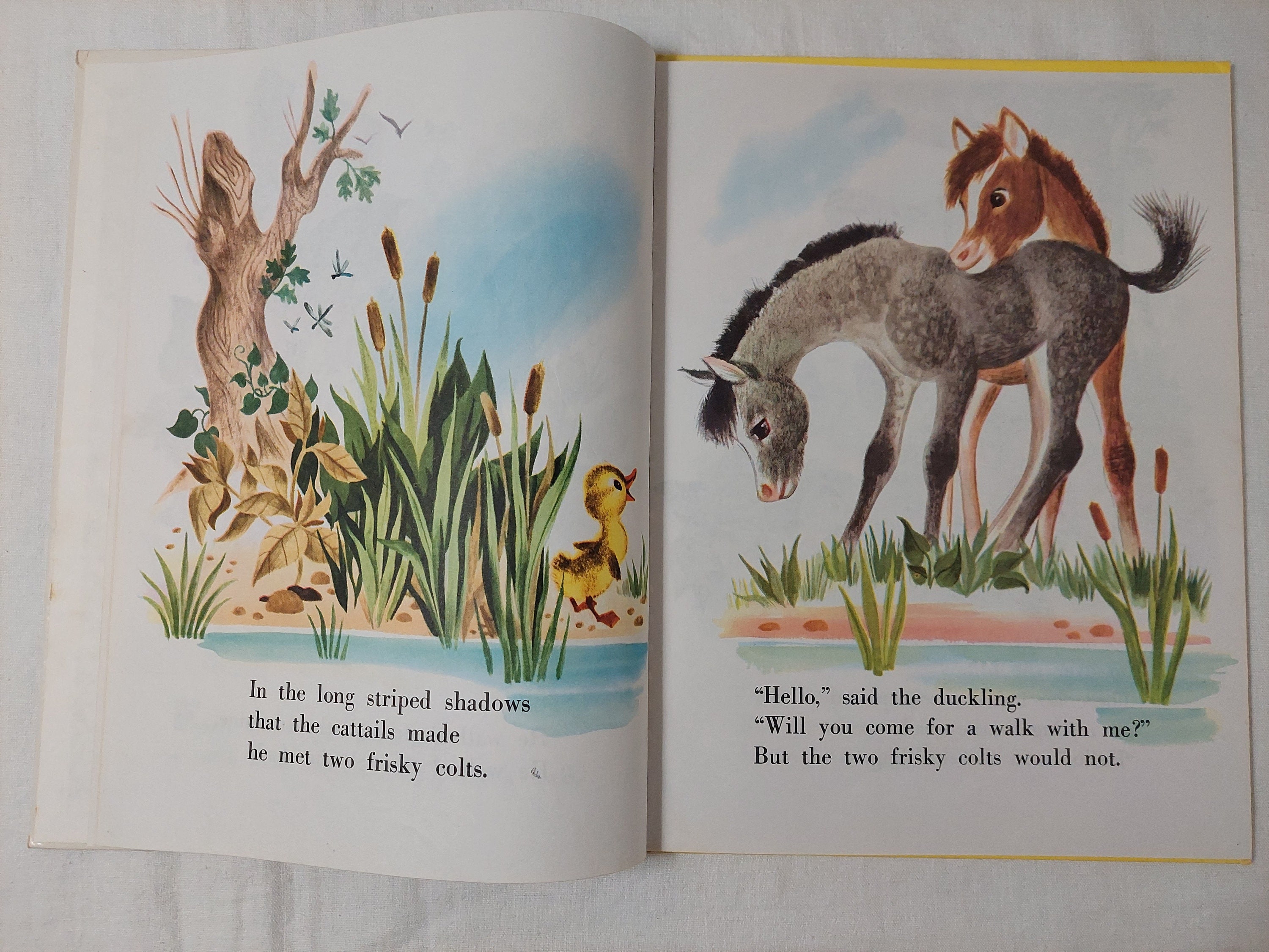 The Fuzzy Duckling Golden Book - Etsy