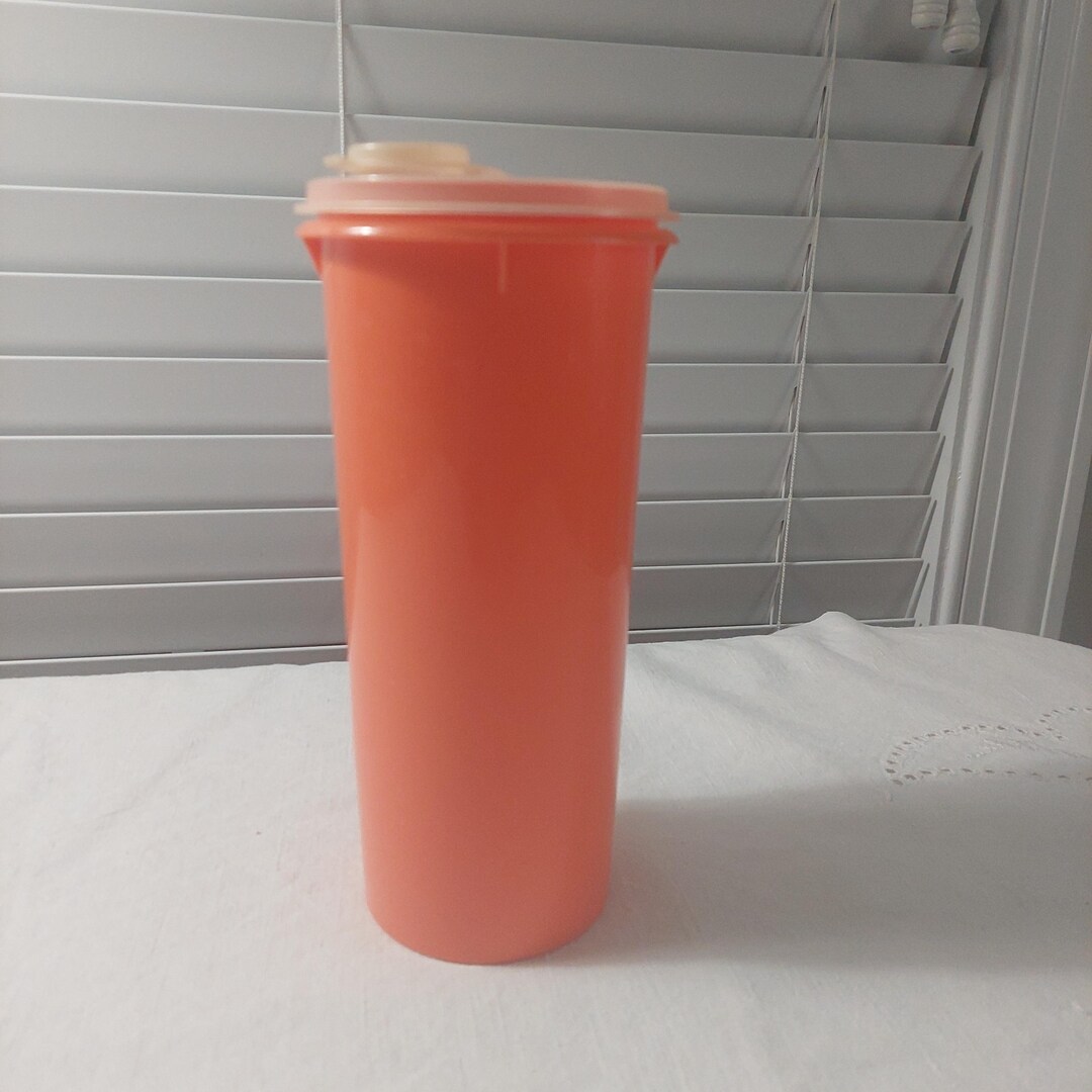 Vintage Orange Tupperware Juice Pitcher - Etsy
