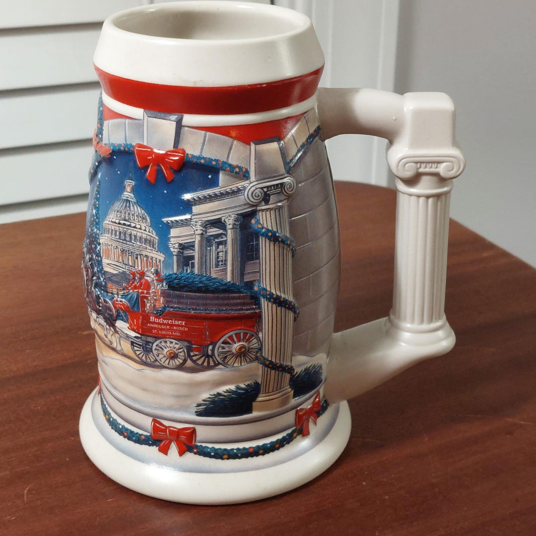 2001 Budweiser Holiday Stein , the Capitol - Etsy