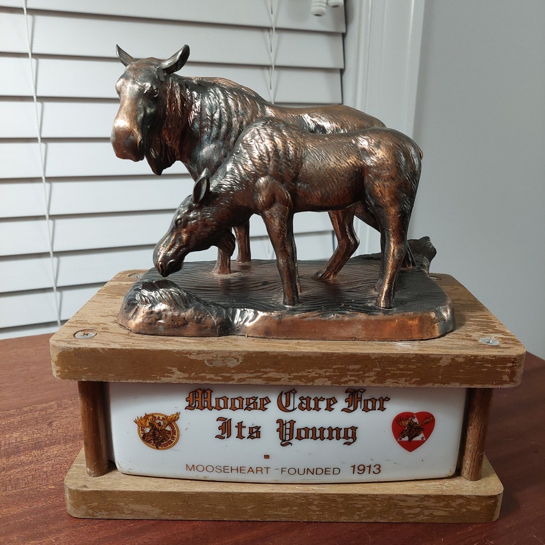 Vintage Mccormick (missouri) Whiskey Decanter , Bronze Moose - Etsy