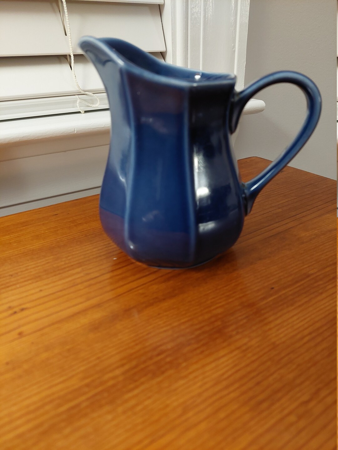 Vintage Cobalt Blue Creamer Pitcher - Etsy